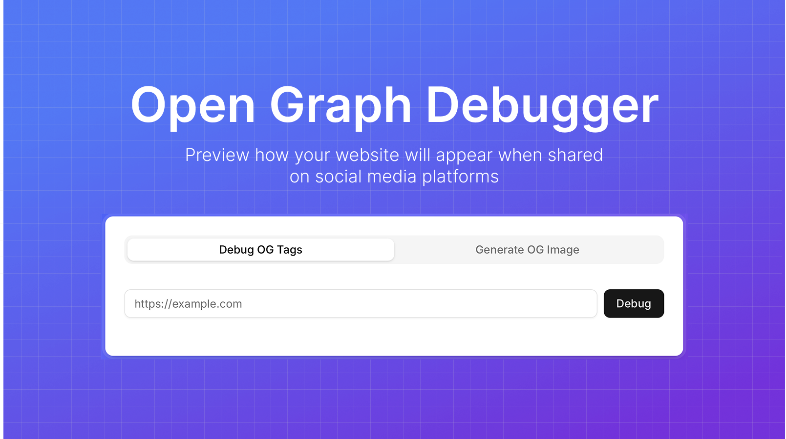 Open Graph Debugger - Debug and preview Open Graph metadata